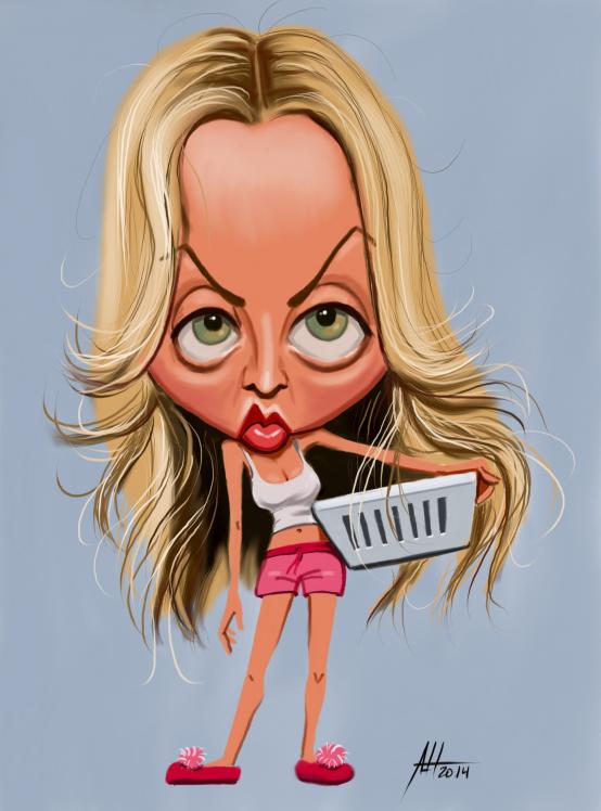 kaley cuoco cartoon