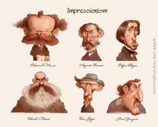 Caricature:Impressionism. Impressionism was a 19th-century art movement ...