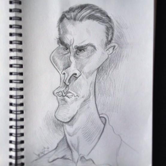 Caricature:Christian Bale