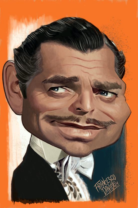 Caricature:Clark Gable