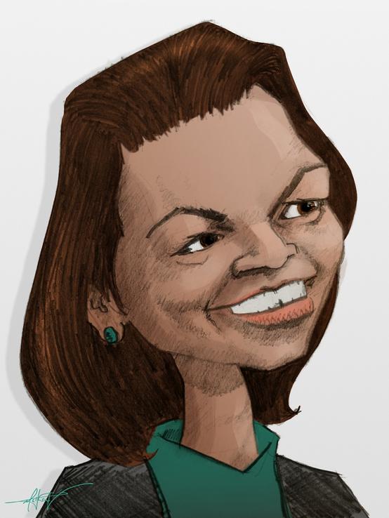 Caricature:Condoleeza Rice I am working on pushing the exaggerations in ...