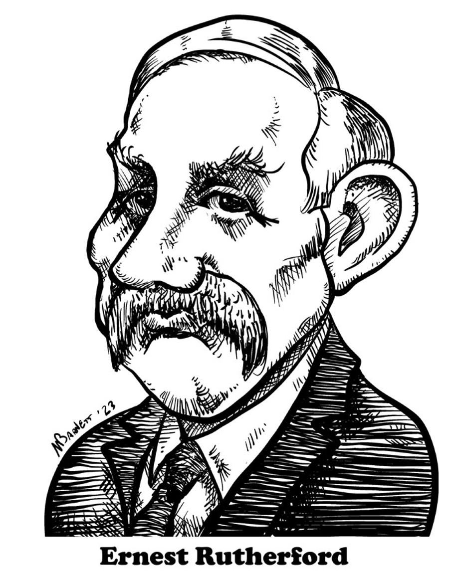 Caricature:Ernest Rutherford