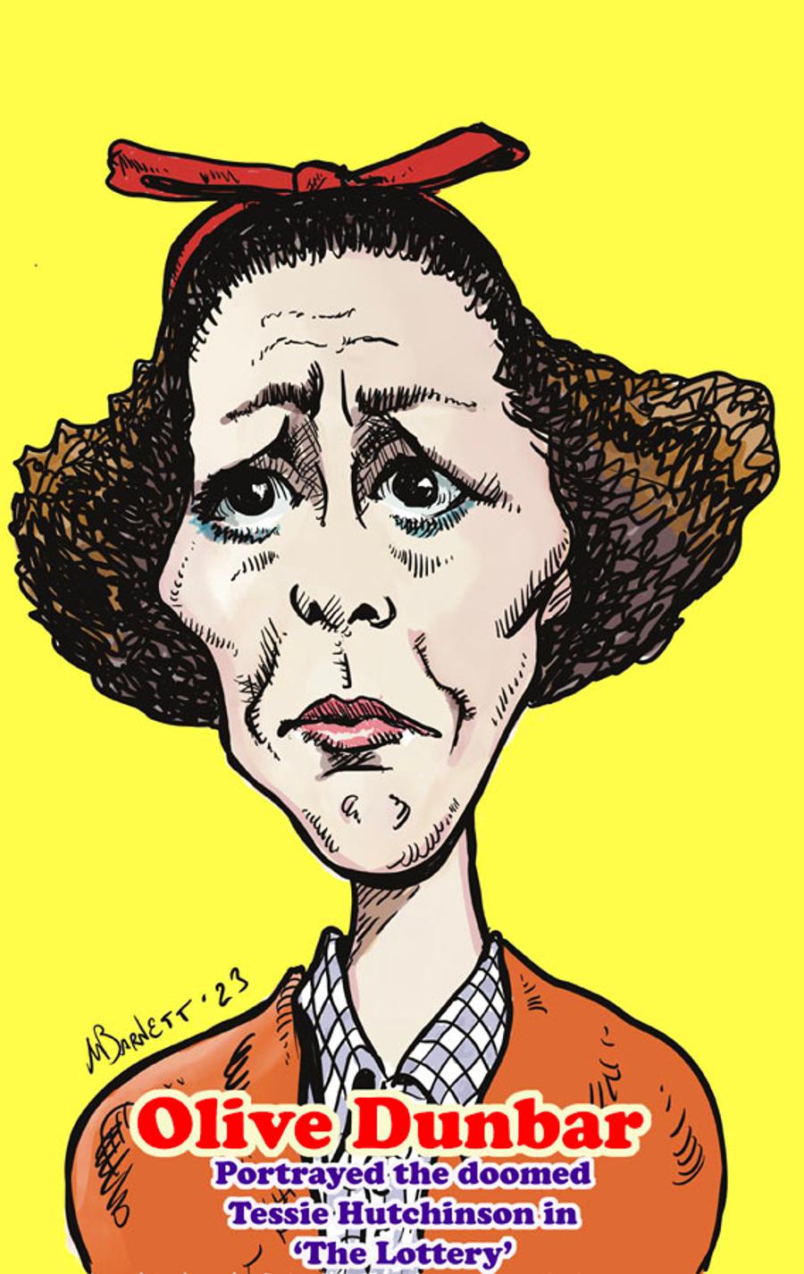 Caricature:Olive Dunbar