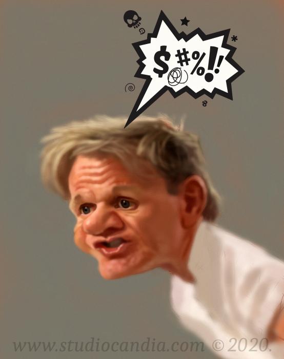 Caricature:Gordon Ramsay.