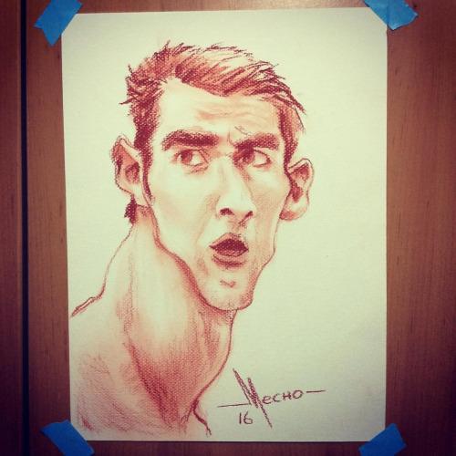 Caricature:#michaelphelps #phelps #dibujo #dibujotradicional # ...