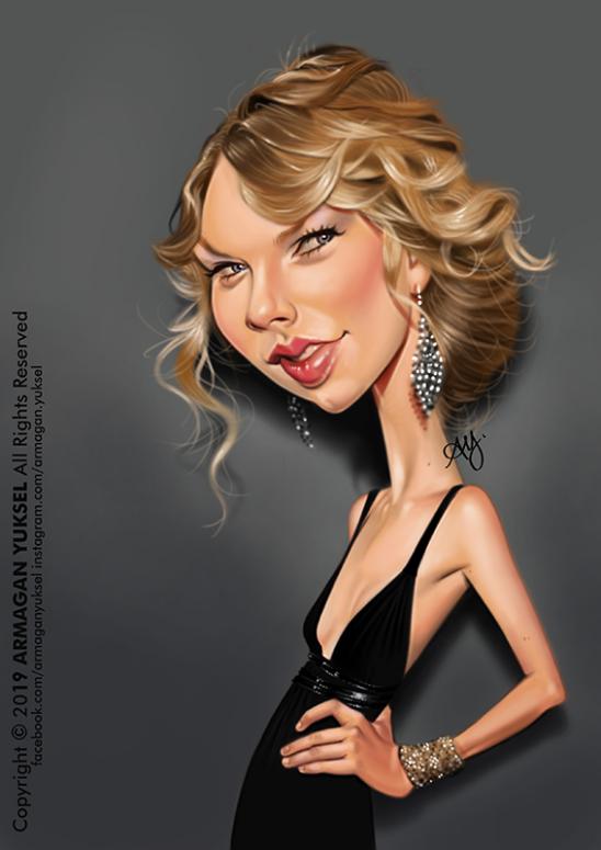 Caricature De Taylor Swift Taylor Swift Speak Now Plastic Figurine Caricature De Taylor Swift Taylor Swift Speak Now Plastic Figurine