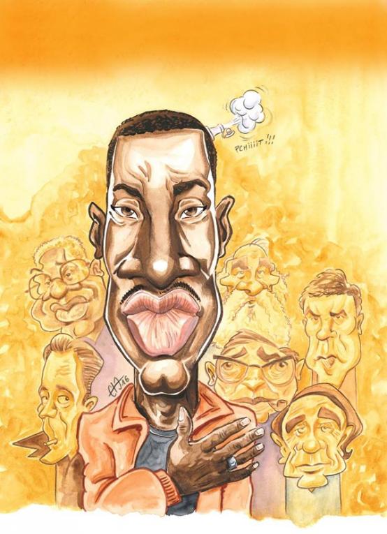 Caricature:Caricature d'Abd al Malik pour Fakir. le scan