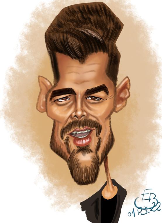 Caricature:Ricky Martin
