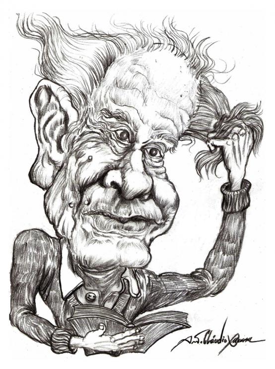Caricature:Karl Popper - Final