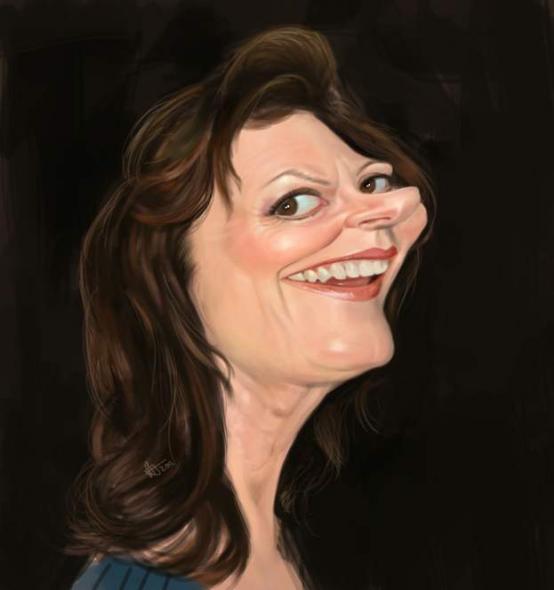 Caricature:Susan Sarandon. comments and critics please guys..thank you